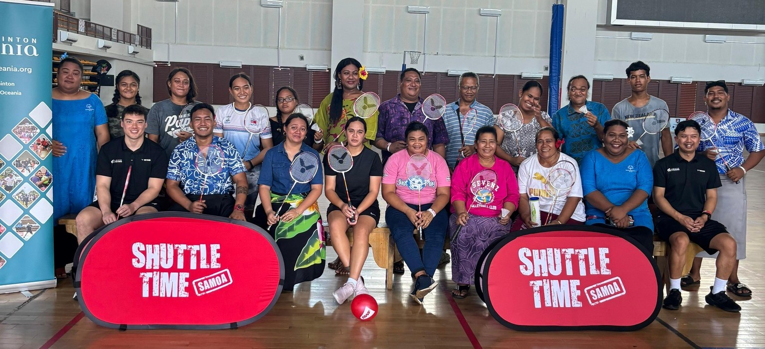 SHUTTLE TIME IN SAMOA DELIVERING TEACHERS COURSE - Badminton Oceania